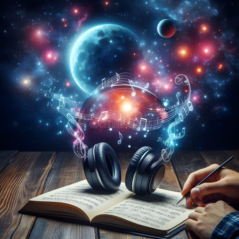 Image of a Pair of Headphones that Play the Music of the Cosmos in ...