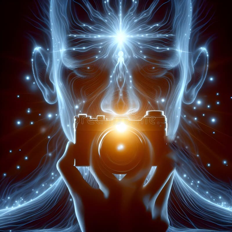 An Image of a Person S Inner Spiritual Revealed through a Camera that ...
