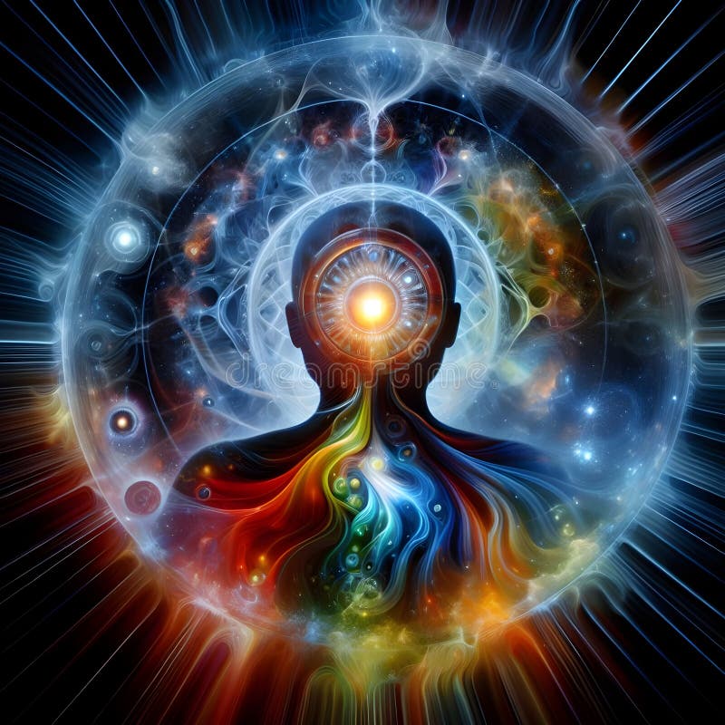 An Image of a Person S Inner Spiritual Revealed through a Camera that ...