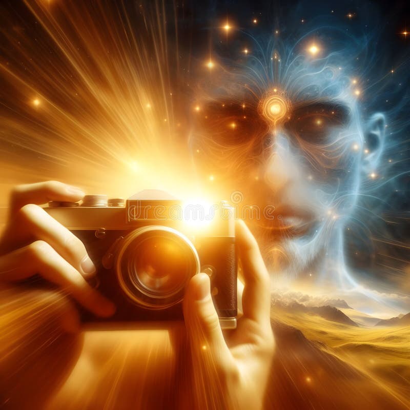 An Image of a Person S Inner Spiritual Revealed through a Camera that ...