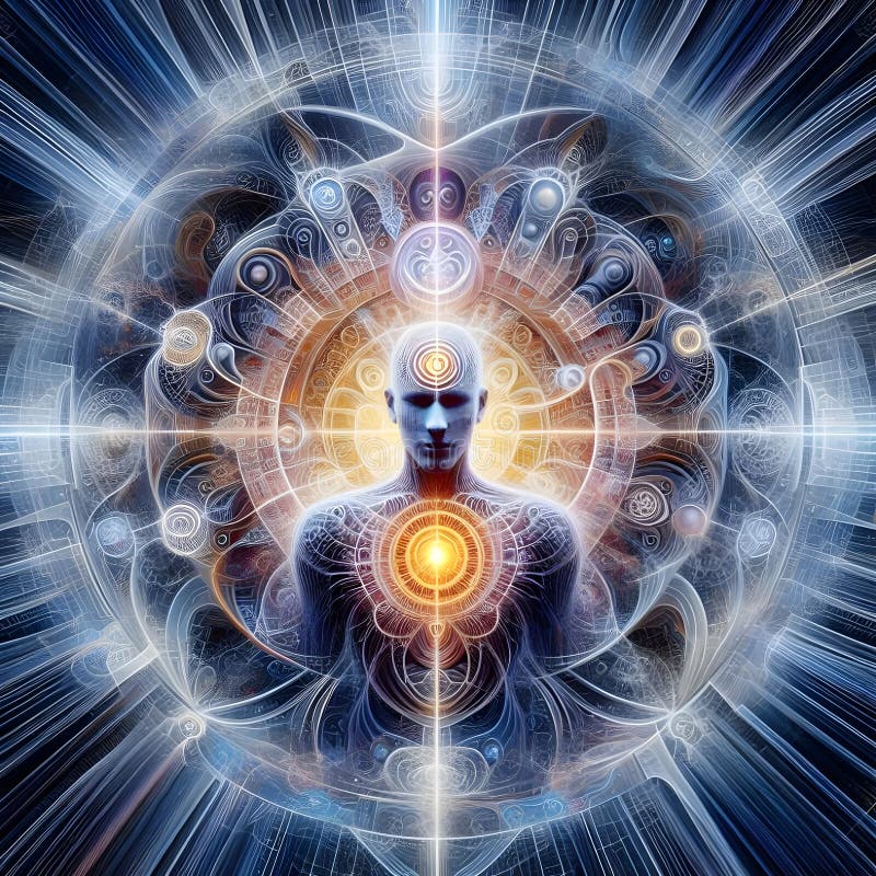 An Image of a Person S Inner Spiritual Revealed through a Camera that ...