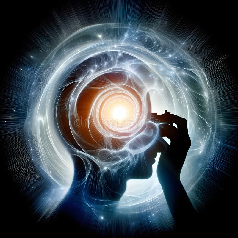 An Image of a Person S Inner Spiritual Revealed through a Camera that ...