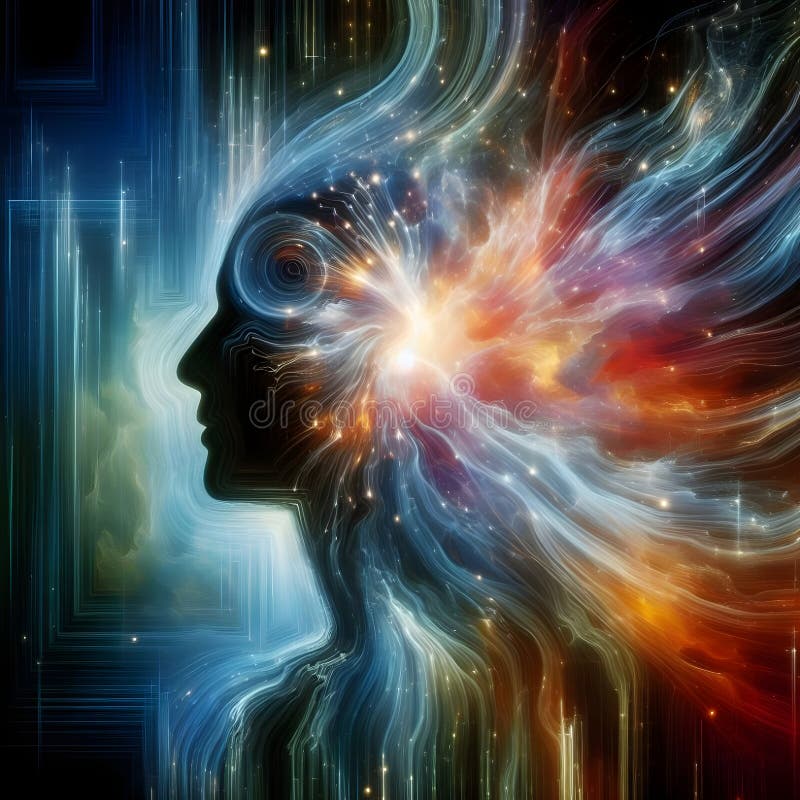 An Image of a Person S Inner Spiritual Revealed through a Camera that ...