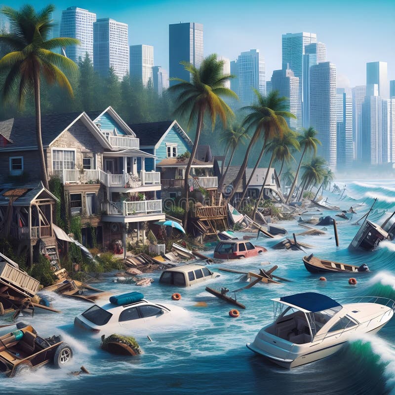 A Tsunami Hit the Community Whereby Completely Destroyed or Damaged the ...