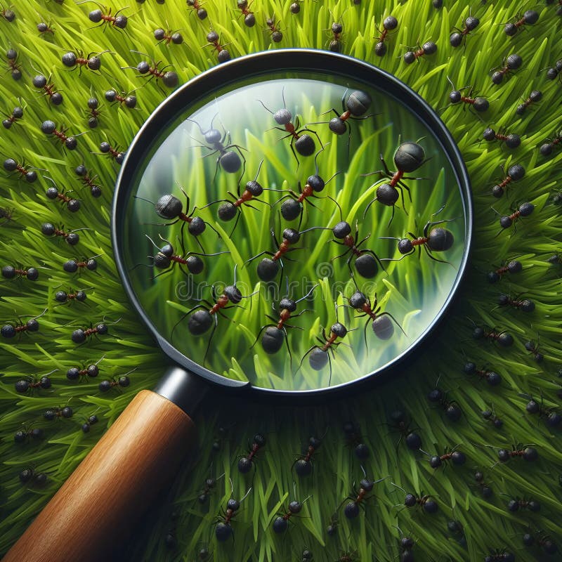 Knolling Photography of an Insect on the Surface Ground in the ...