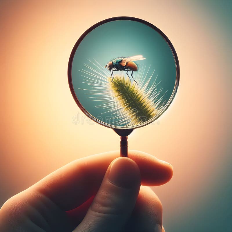 Knolling Photography of an Insect on the Surface Ground in the ...