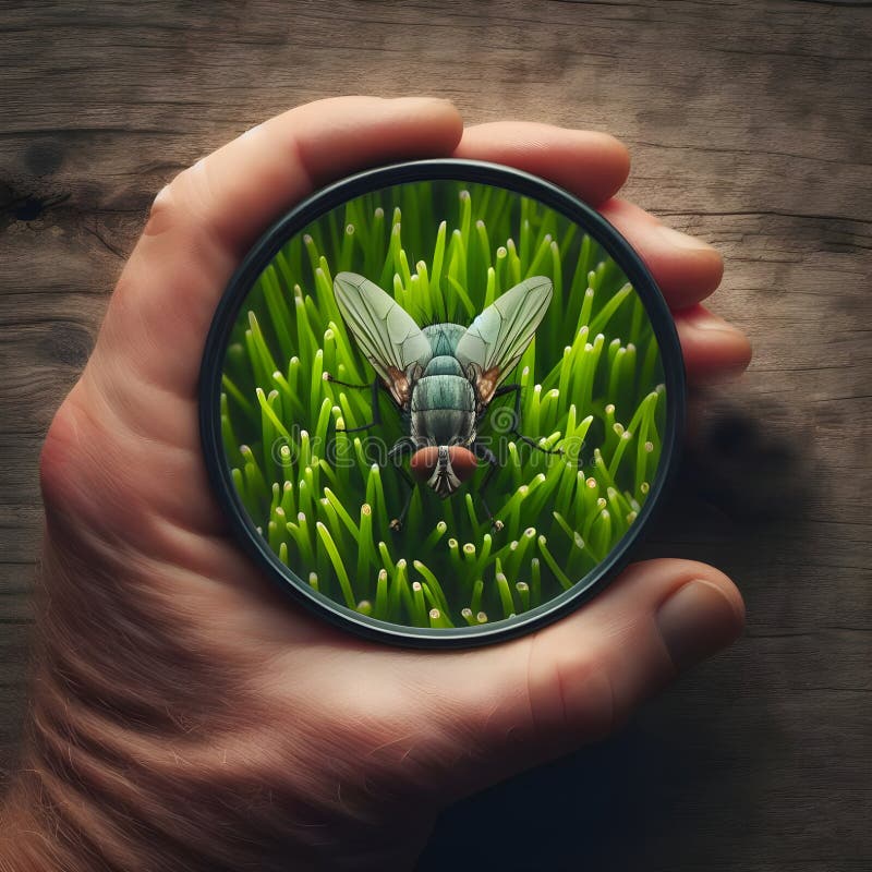 Knolling Photography of an Insect on the Surface Ground in the ...