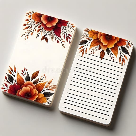 Index Cards with Lines on Stark White Paper with a Small Corner Border ...