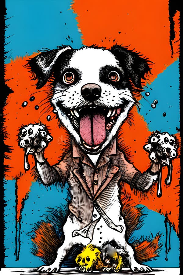 Images of the Crazy Character of Dog and Cat in the Style of Ralph ...