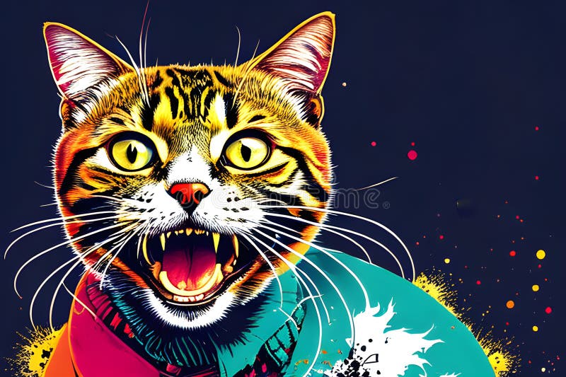 Images of the Crazy Character of Dog and Cat in the Style of Ralph ...