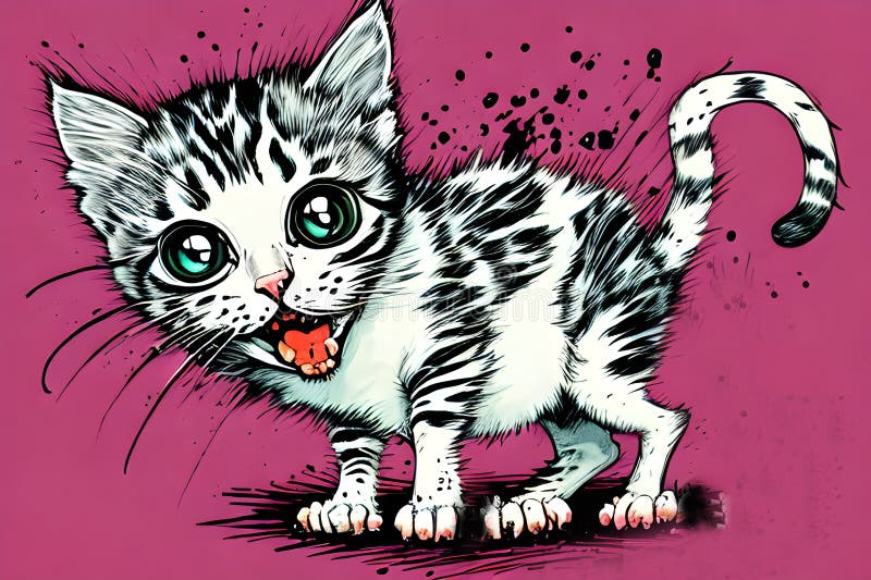 Images of the Crazy Character of Dog and Cat in the Style of Ralph ...