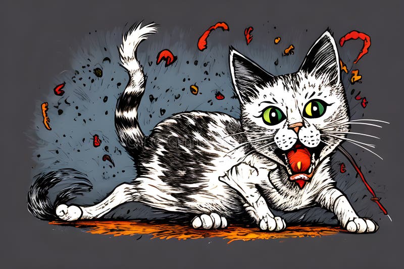 Images of the Crazy Character of Dog and Cat in the Style of Ralph ...