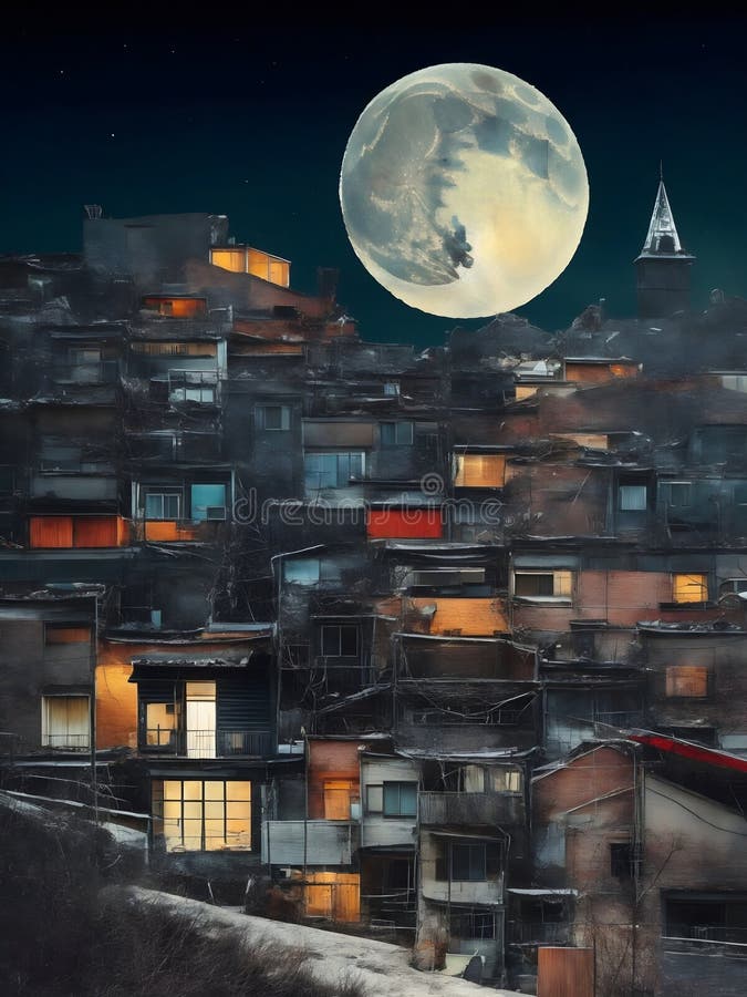 Image of the Multicolored Gigantic Scale Buildings Pile and Stack Up ...