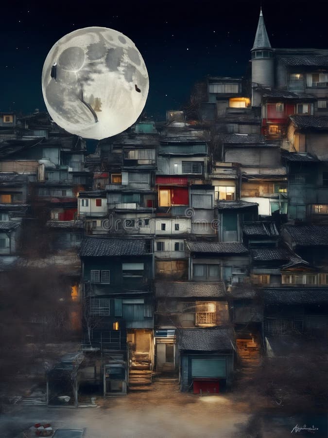 Image of the Multicolored Gigantic Scale Buildings Pile and Stack Up ...