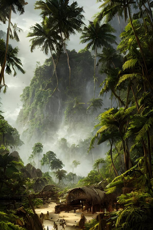 Image of a Brazilian Amazon Thick Jungle Landscape at Different Weather ...