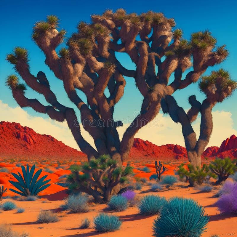 Joshua Tree Desert Stock Illustrations – 816 Joshua Tree Desert Stock ...