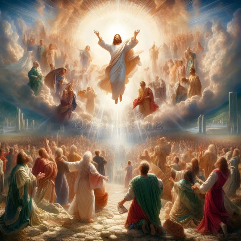 Painterly Image of Revelation Rapture of the Return of Christ To Earth ...