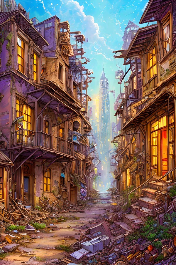 Run Down City Stock Illustrations – 262 Run Down City Stock ...