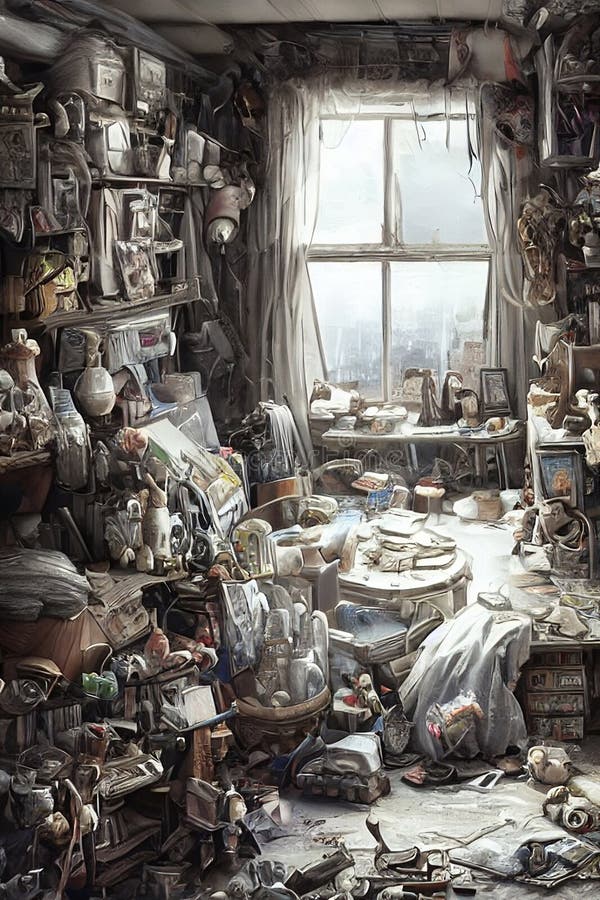 Messy Computer Room Stock Illustrations – 552 Messy Computer Room Stock ...