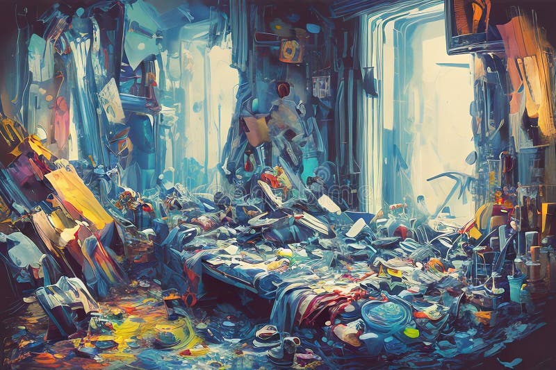 Messy Computer Room Stock Illustrations – 552 Messy Computer Room Stock ...