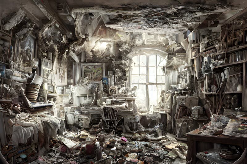 Messy Computer Room Stock Illustrations – 552 Messy Computer Room Stock ...