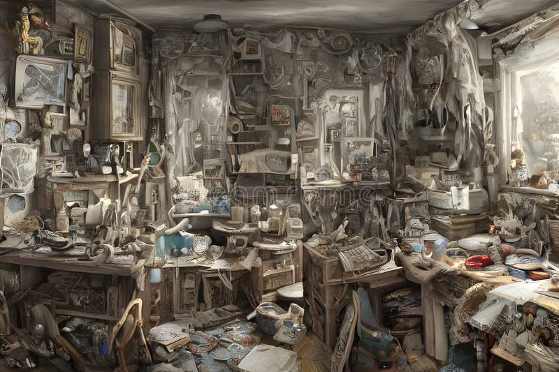 Messy Computer Room Stock Illustrations – 552 Messy Computer Room Stock ...