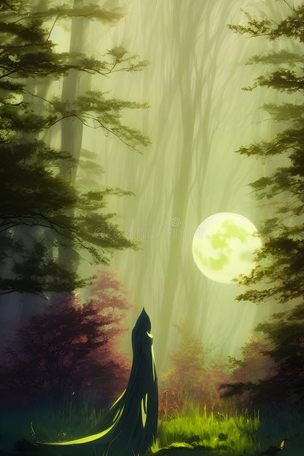 Image of the a Vivid Illustration of a Mysterious Shadow Creature ...