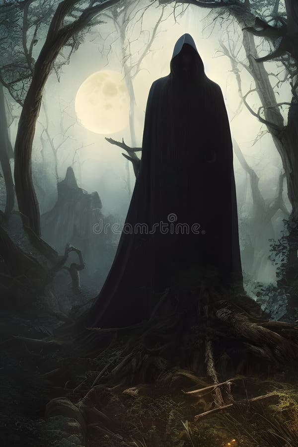 Image of the a Vivid Illustration of a Mysterious Shadow Creature ...