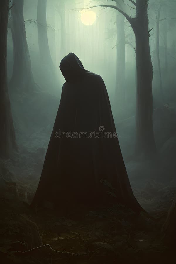 Image of the a Vivid Illustration of a Mysterious Shadow Creature ...