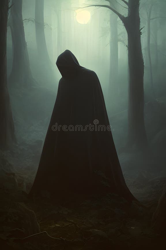 Image of the a Vivid Illustration of a Mysterious Shadow Creature ...