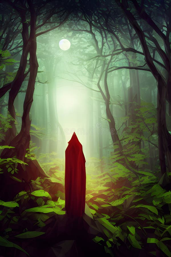 Image of the a Vivid Illustration of a Mysterious Shadow Creature ...