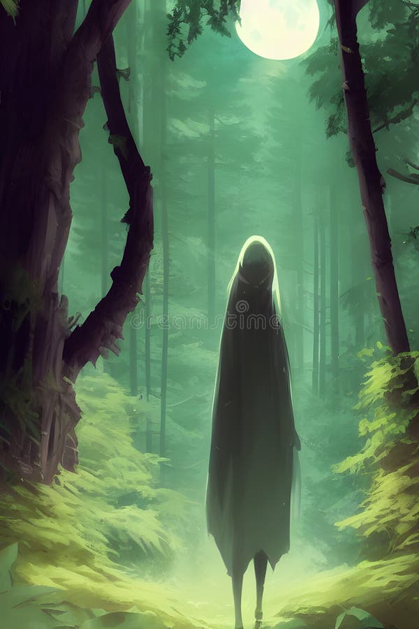 Image of the a Vivid Illustration of a Mysterious Shadow Creature ...