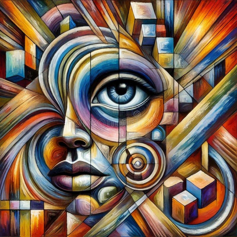 Bold Cubist Influences by Intricate Layers of Human Thought and Emotion ...