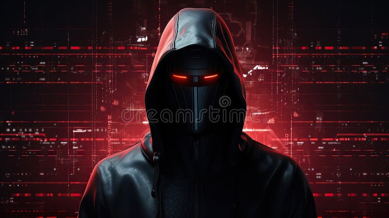 Artificial Intelligence, a Hacker Wear Mask, Wear Hoodie, Big Data, Ai ...