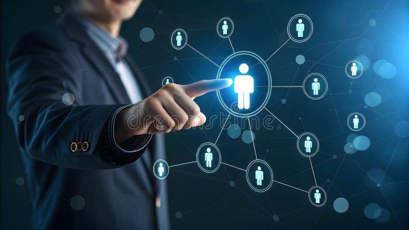 Artificial Intelligence, Hand Touching Global Network Connection and ...