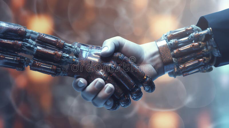 Artificial Intelligence Handshake Stock Illustrations – 1,543 ...