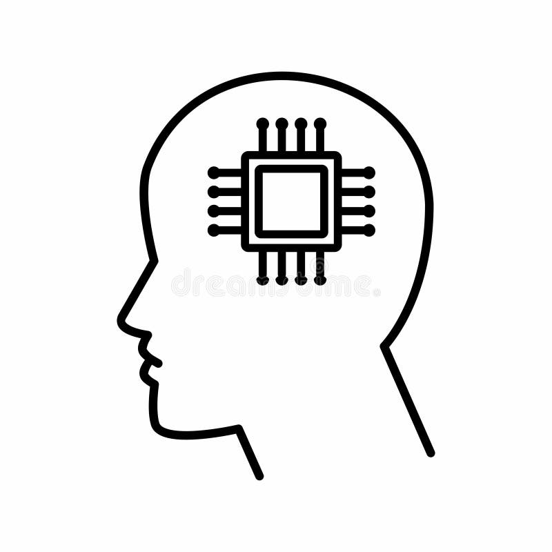 Artificial Intelligence Head Icon Vector Stock Vector - Illustration of ... Artificial Intelligence Head Icon Vector Stock Vector - Illustration of ...