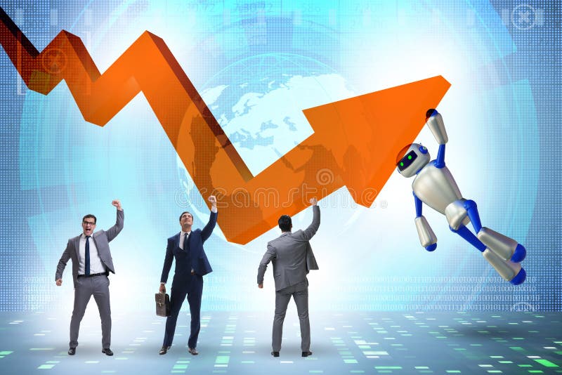 Artificial Intelligence Helping Support Economic Growth Stock Photo ...