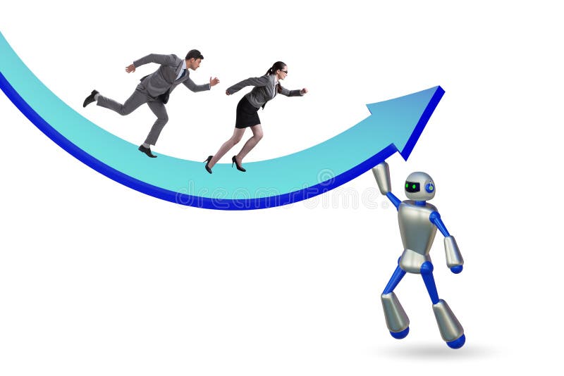 Artificial Intelligence Helping Support Economic Growth Stock Image ... Artificial Intelligence Helping Support Economic Growth Stock Image ...