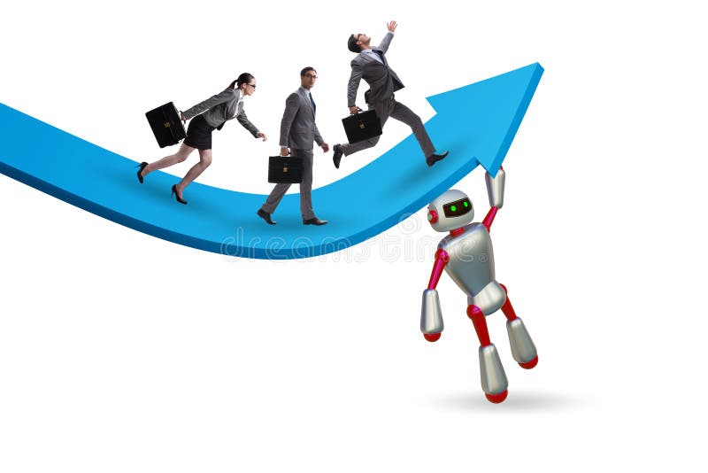 Artificial Intelligence Helping Support Economic Growth Stock Photo ...