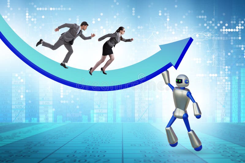 Artificial Intelligence Helping Support Economic Growth Stock Image ... Artificial Intelligence Helping Support Economic Growth Stock Image ...