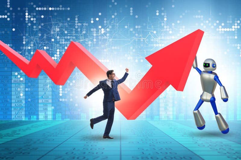 Artificial Intelligence Helping Support Economic Growth Stock Photo ...