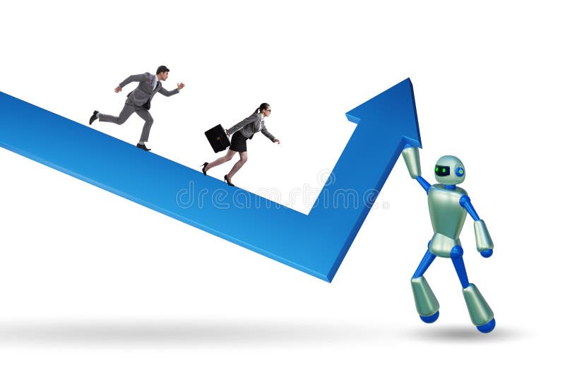 Artificial Intelligence Helping Support Economic Growth Stock Image ...