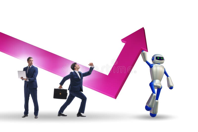 Artificial Intelligence Helping Support Economic Growth Stock Photo ...