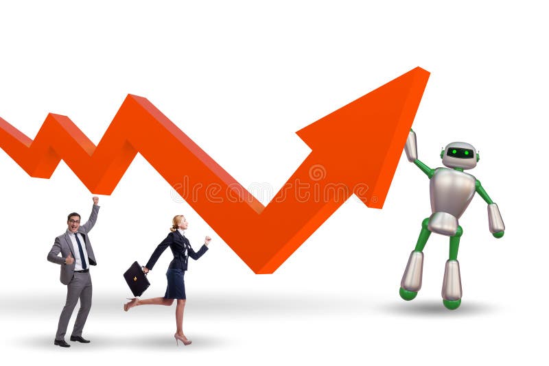 Artificial Intelligence Helping Support Economic Growth Stock Image ... Artificial Intelligence Helping Support Economic Growth Stock Image ...