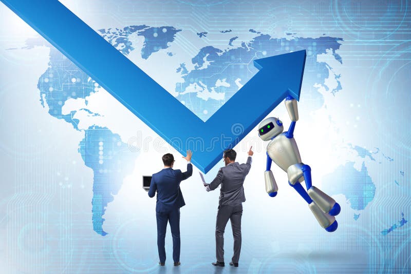 Artificial Intelligence Helping Support Economic Growth Stock Image ...