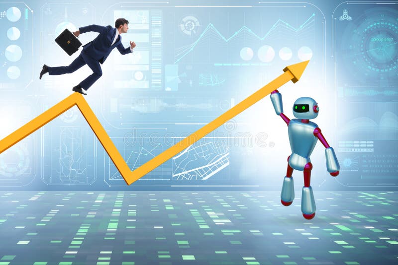 Artificial Intelligence Helping Support Economic Growth Stock Photo ... Artificial Intelligence Helping Support Economic Growth Stock Photo ...