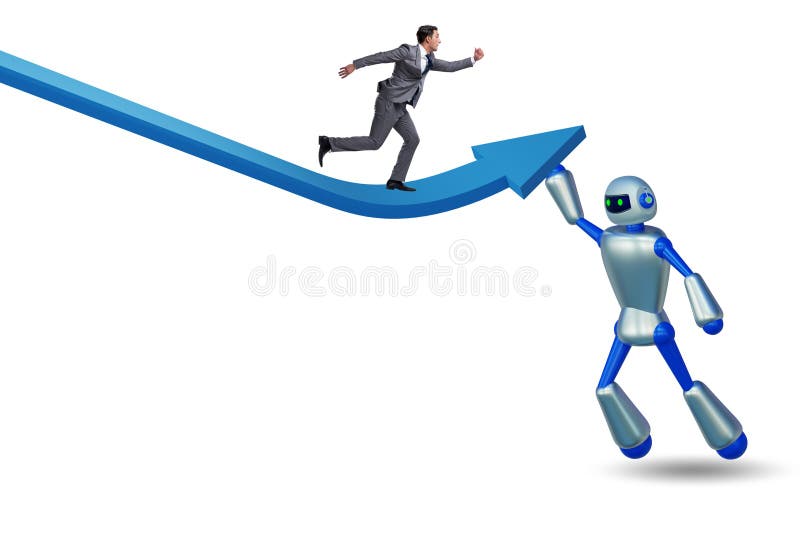 Artificial Intelligence Helping Support Economic Growth Stock Image ... Artificial Intelligence Helping Support Economic Growth Stock Image ...