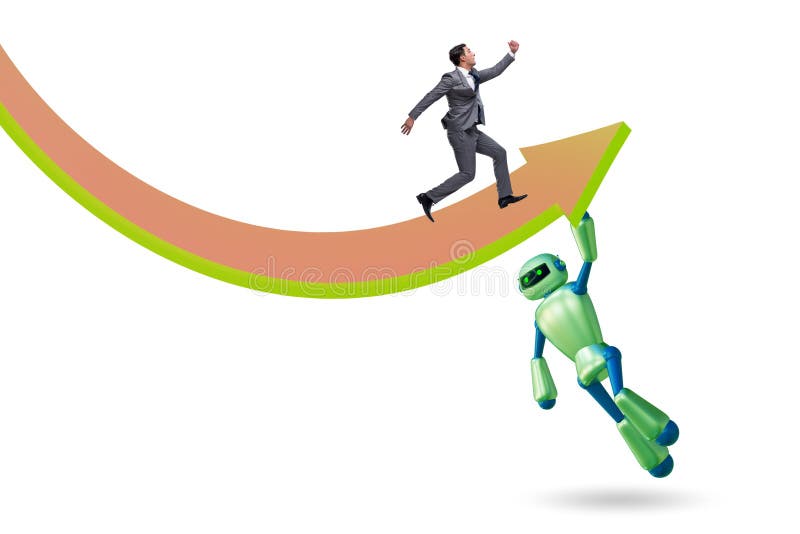 Artificial Intelligence Helping Support Economic Growth Stock Image ... Artificial Intelligence Helping Support Economic Growth Stock Image ...