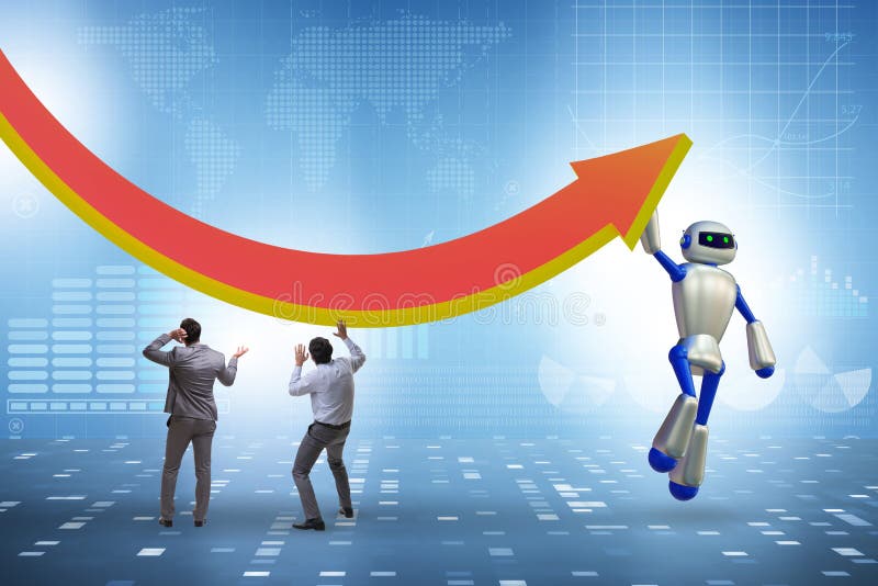 Artificial Intelligence Helping Support Economic Growth Stock Photo ...